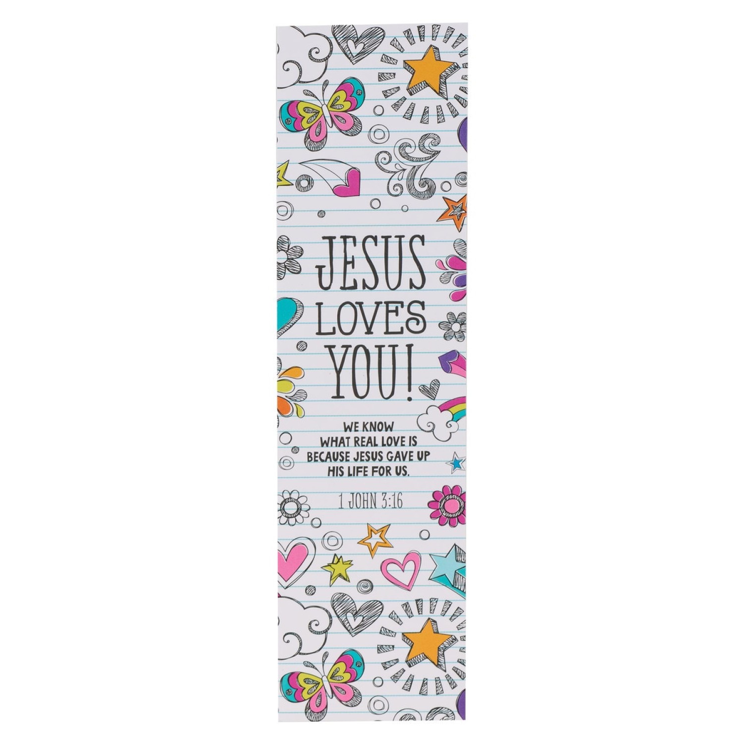 BMP132-Jesus Loves You Sunday School/Teacher Christian Bookmark Set - 1 ...